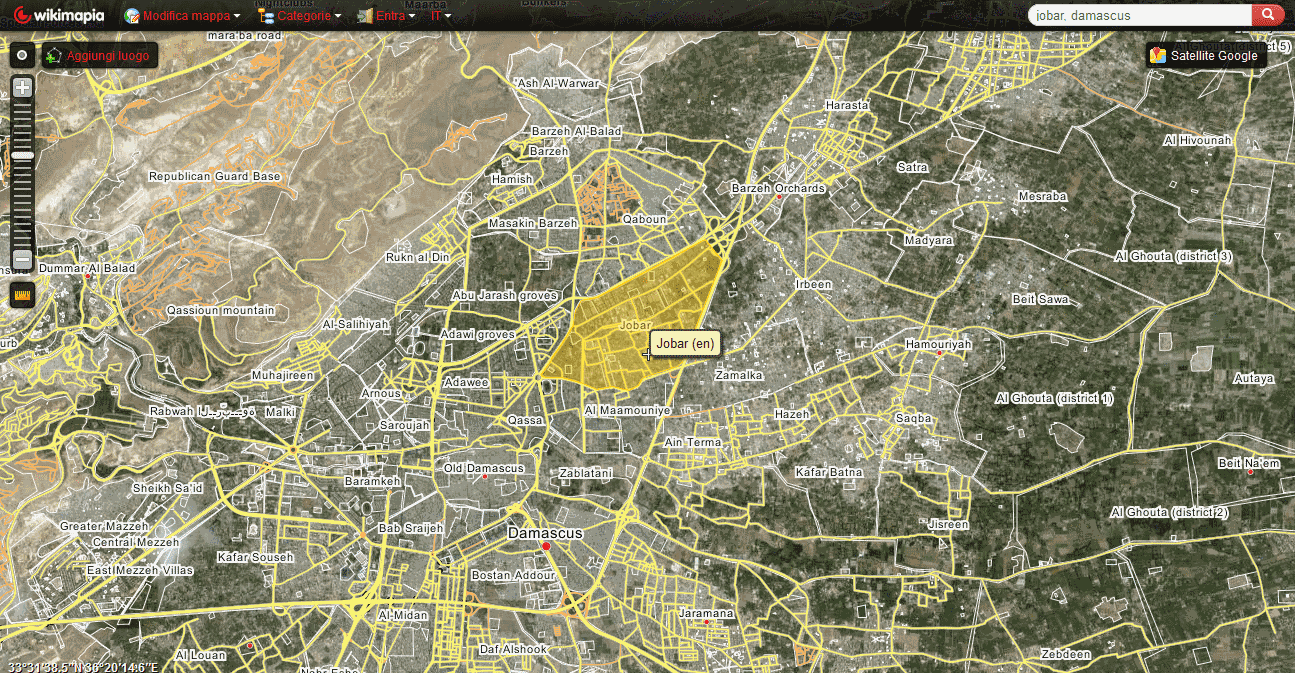 Psicologia e Interazioni: Examples of shelling on Damascus (Jobar ...