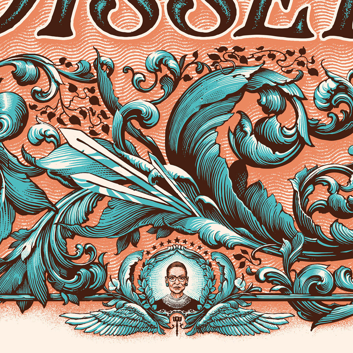 INSIDE THE ROCK POSTER FRAME BLOG: N.C. Winters I Dissent Art Print and ...