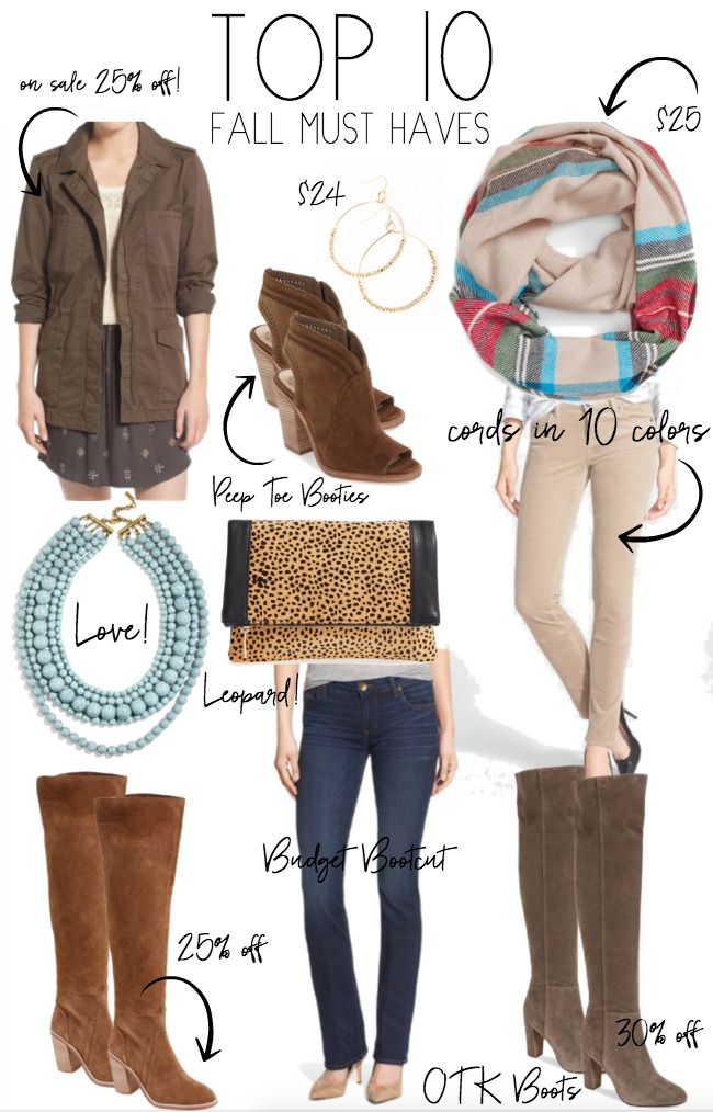 Top 10 Fall Must Haves • Honey We're Home