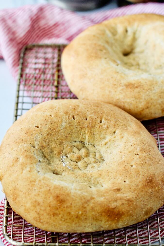 Uzbek Stamped Bread (Non/Nan) | Karen's Kitchen Stories