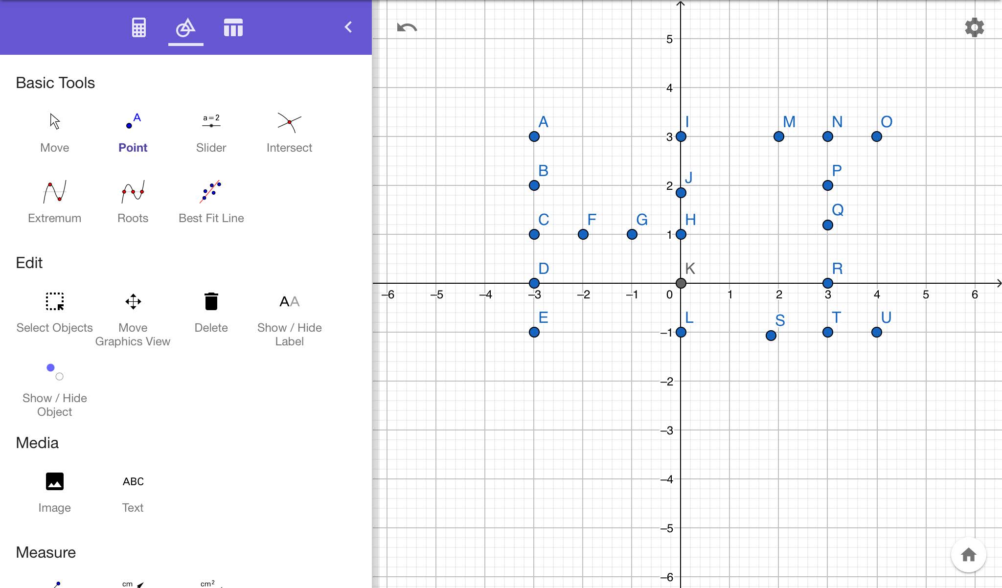 Geogebra Basics - Marking Points