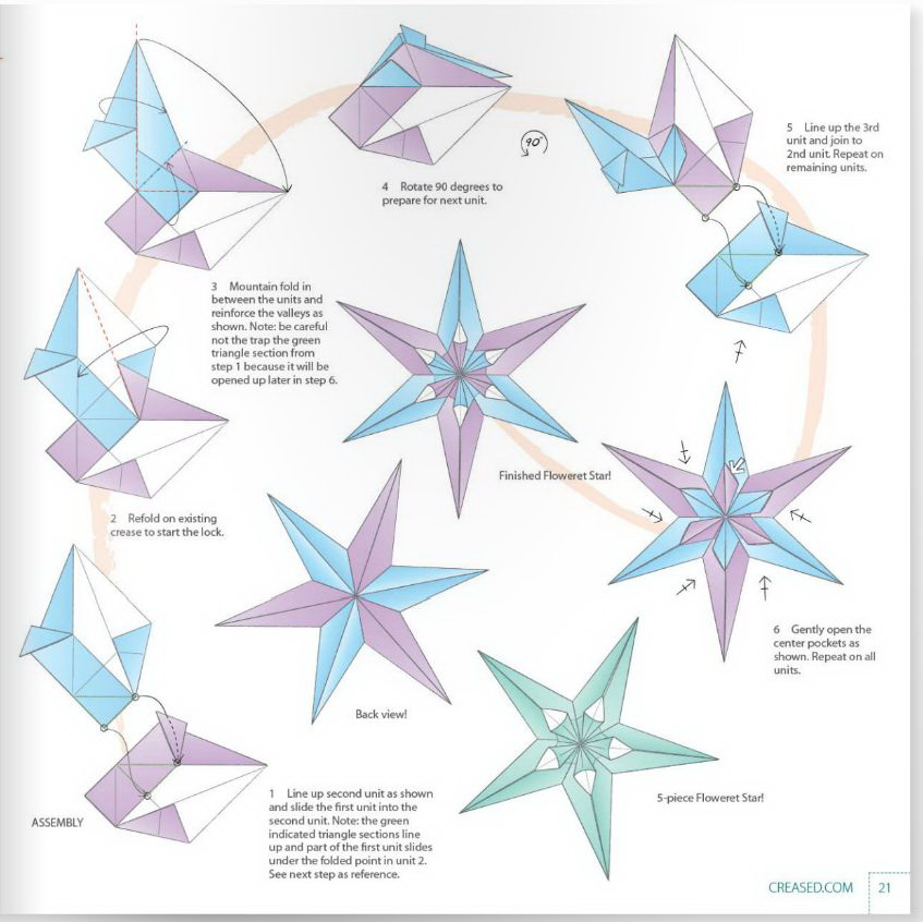 Origami Creased Magazine 10 - Ruby Book Origami