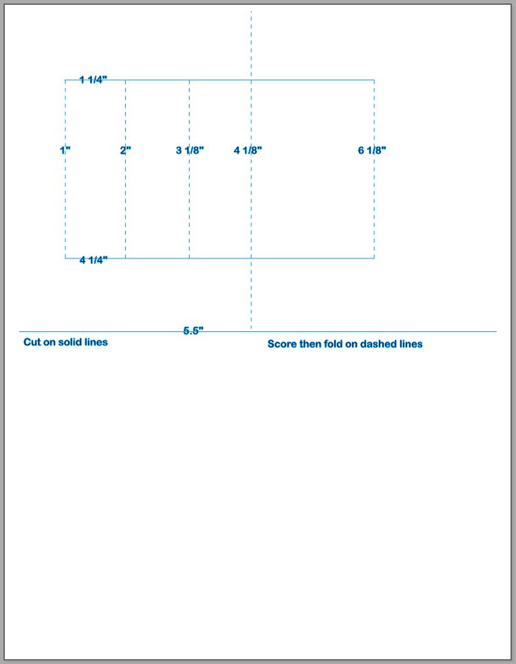 Double Step Card Template