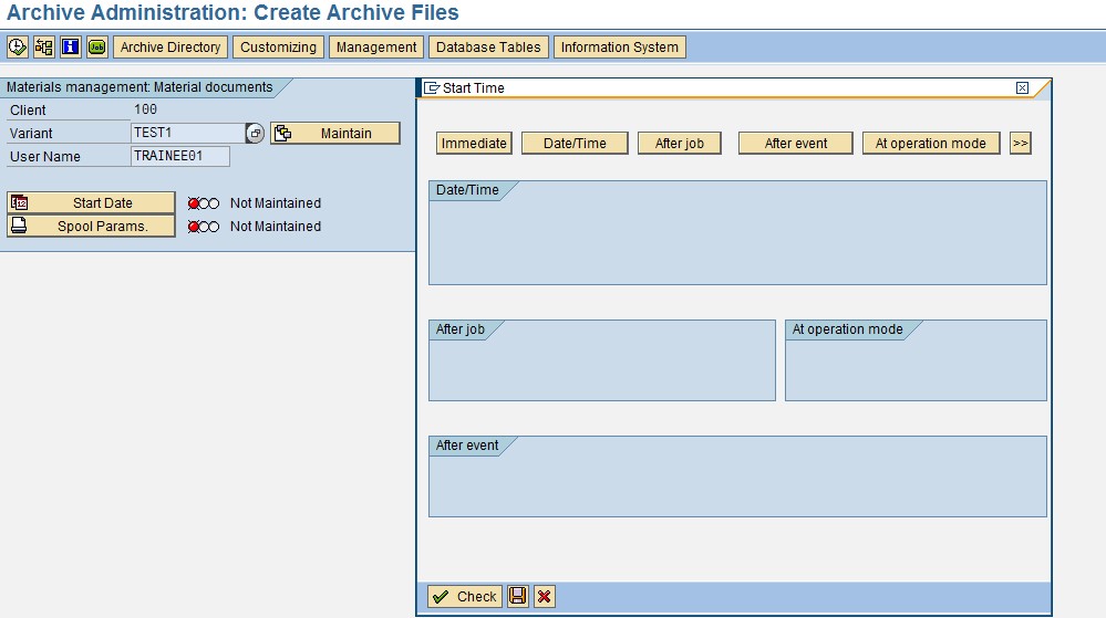 SAP ABAP Central: Step-by-Step Archiving of Material Documents