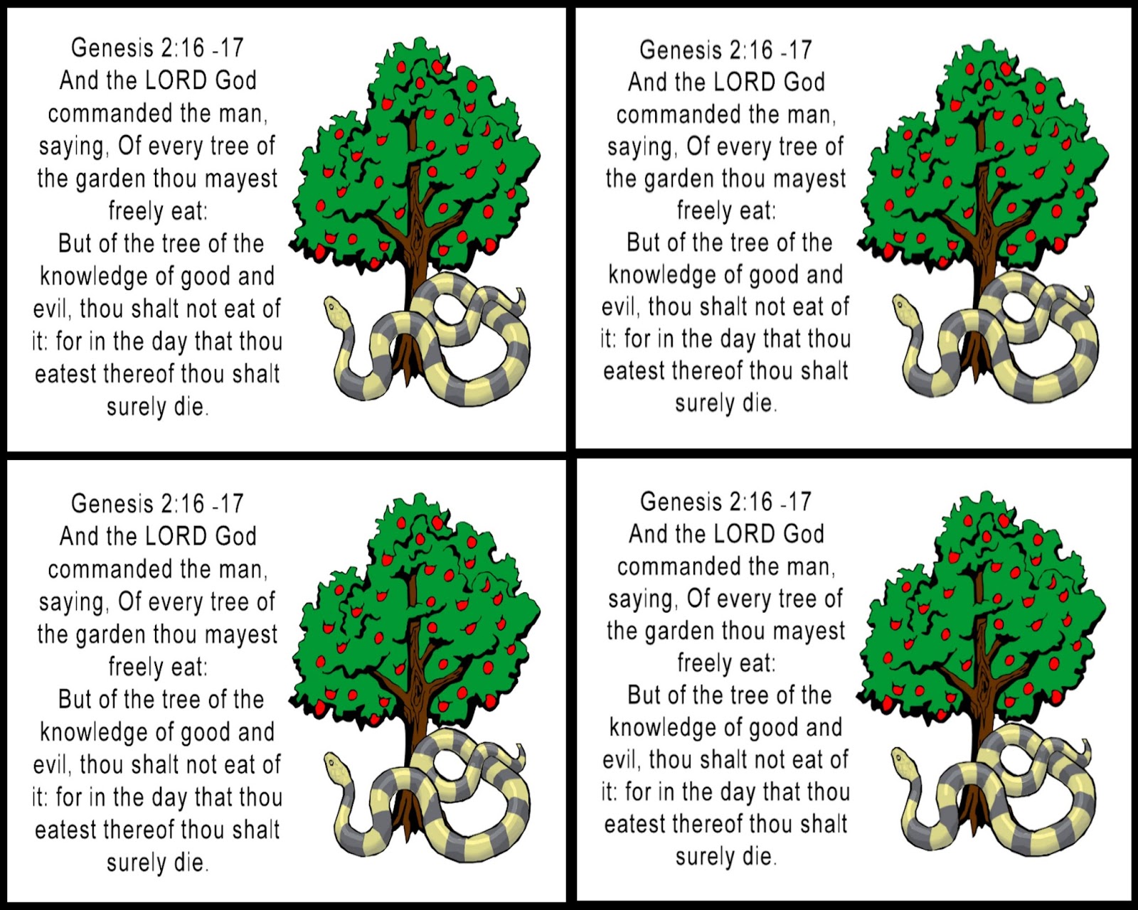 Children's Gems In My Treasure Box: Memory Verses - CREATION AND THE ...