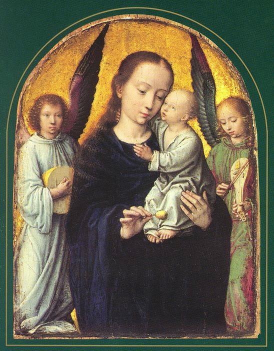 TICMUSart: Mary and Child with Two Angels Making Music - Gerard David ...