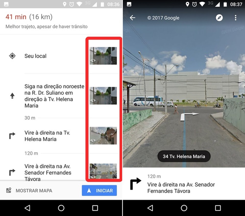 Google Maps: como usar o Street View para ver caminho e ruas no Android ...