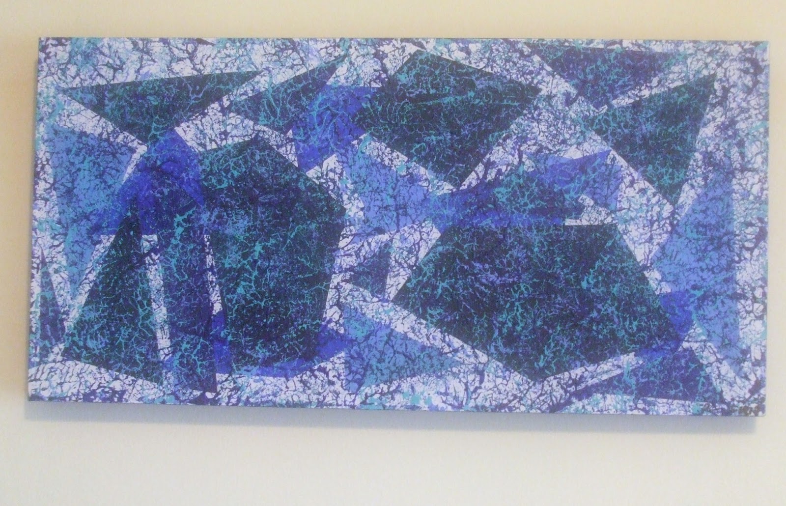 "My Action Painting" by Oscar Cirio (Wilde): "Scettico Blu" 40x80