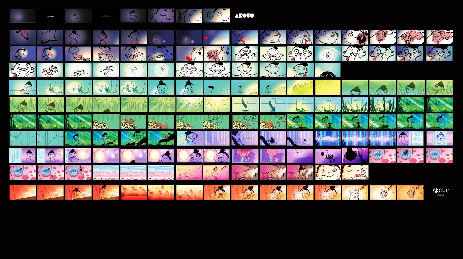 AKOUO: Colorscript & Storyboard