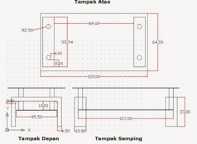Cara Cepat Membuat Meja 2D Di AutoCAD Lengkap - Borneotutorials ...