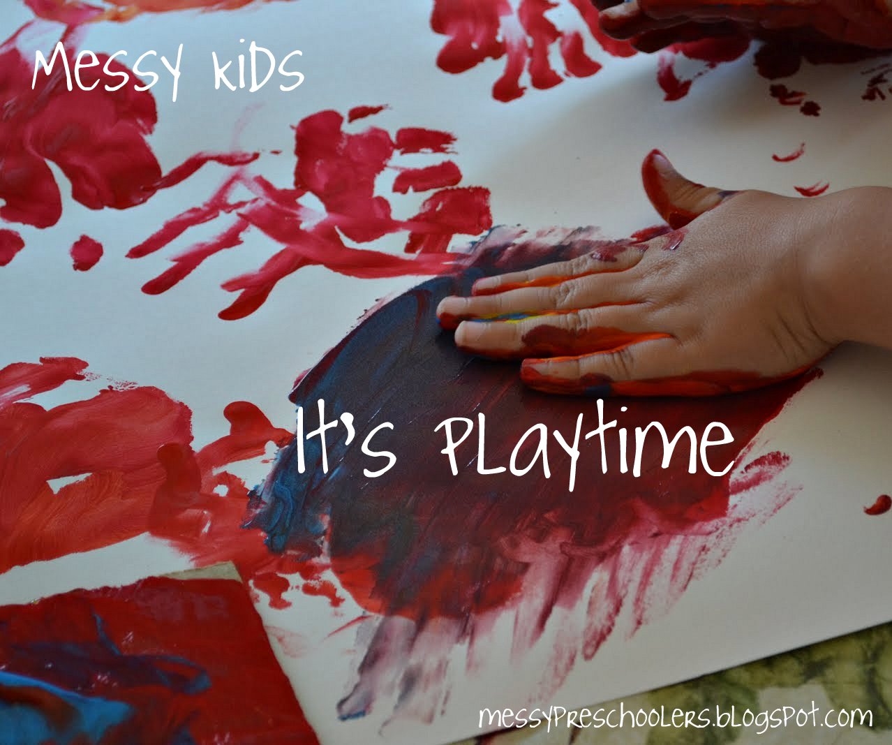 Messy Kids: Messy Art on It's Playtime