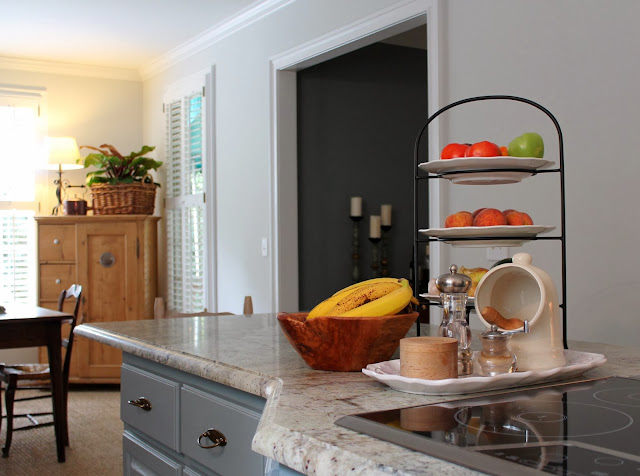 Designing Domesticity: Sayonara Forest Green Tile {Kitchen Refresh Reveal}