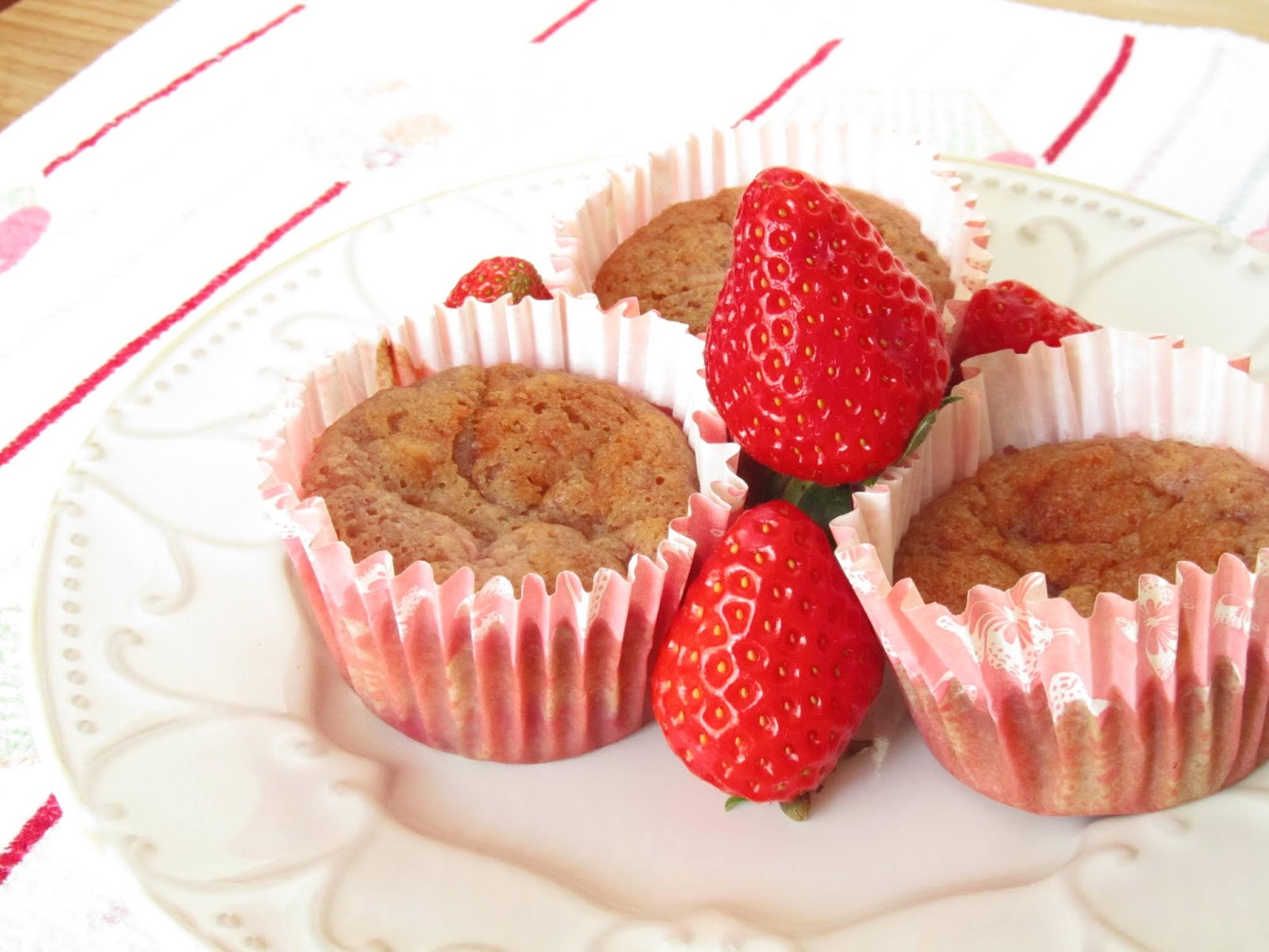 Mini pudins de fresa