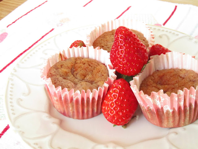 Mini pudins de fresa