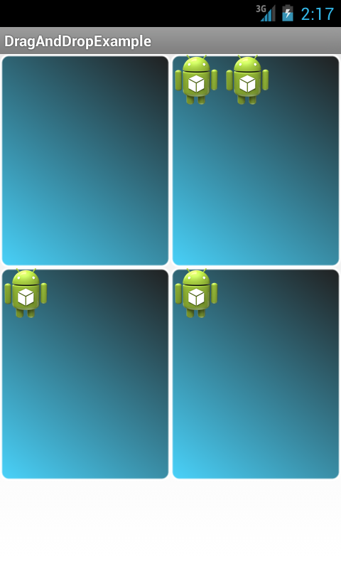 debug is on the table: Drag and Drop no Android