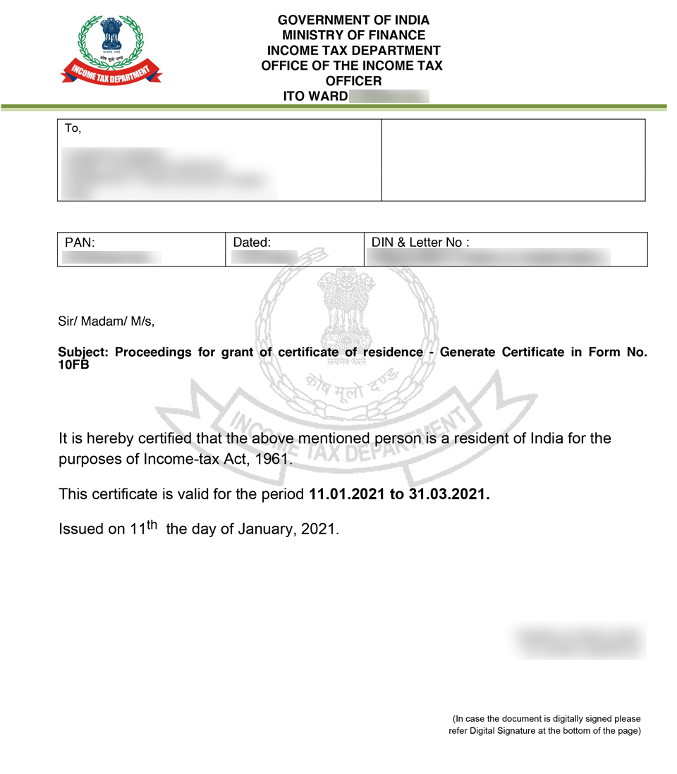 How to Get Tax Residency Certificate (TRC) in India for Freepik Authors ...