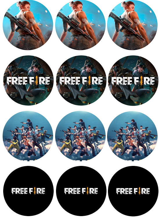 Kits imprimibles gratis : Toppers Free Fire