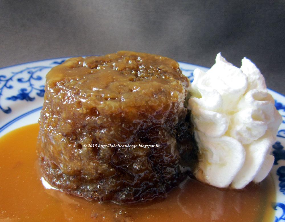 La Belle Auberge: Sticky toffee pudding con salsa mou