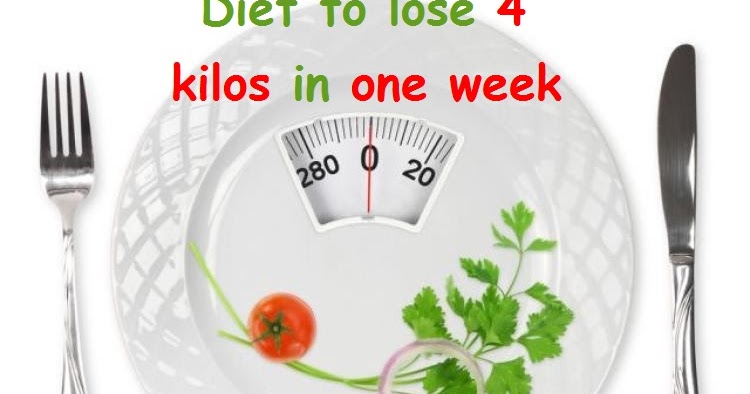 Diet to lose 4 kilos in one week ~ Health & Fitness Markets