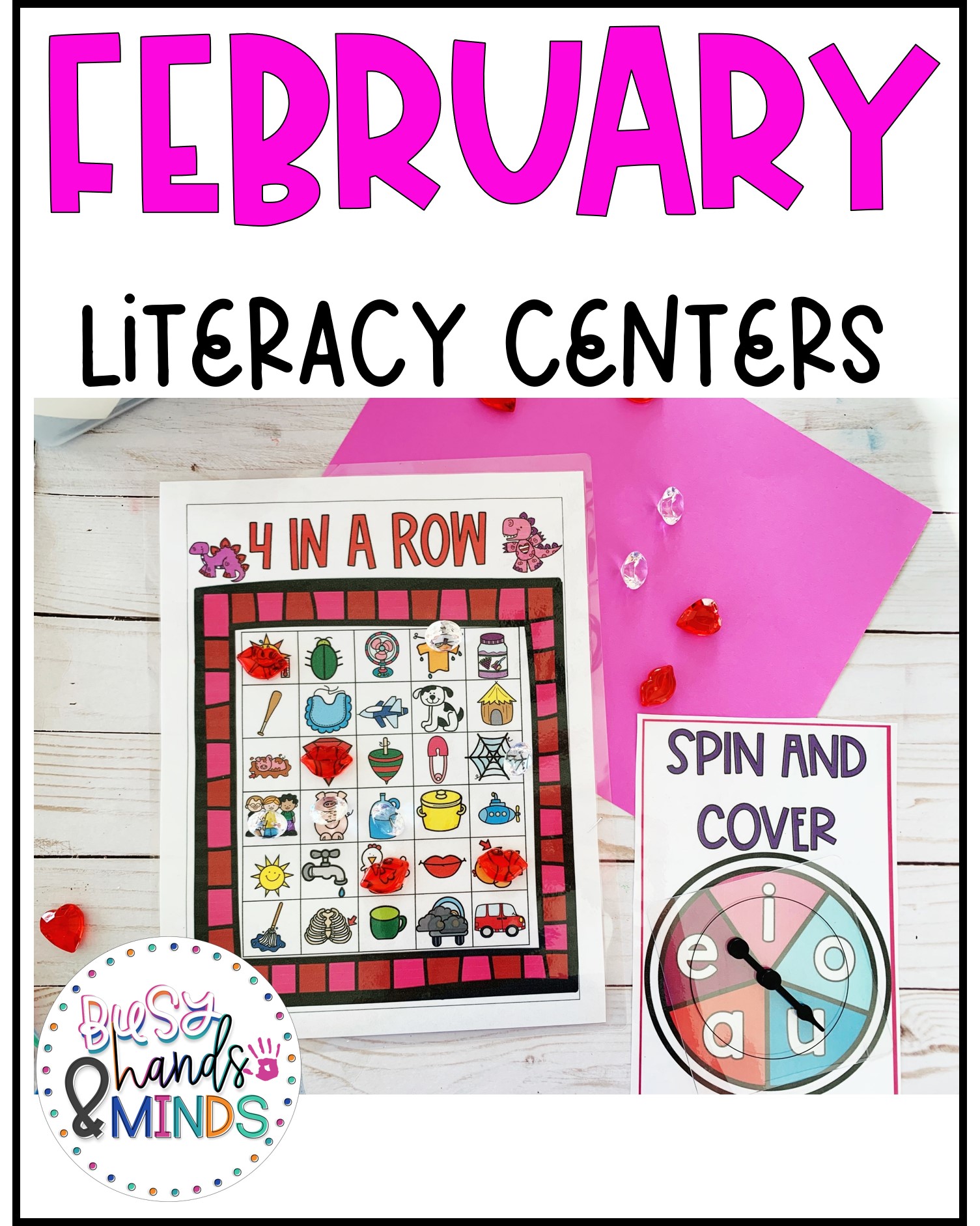 February Literacy Centers | Busy Hands and Minds