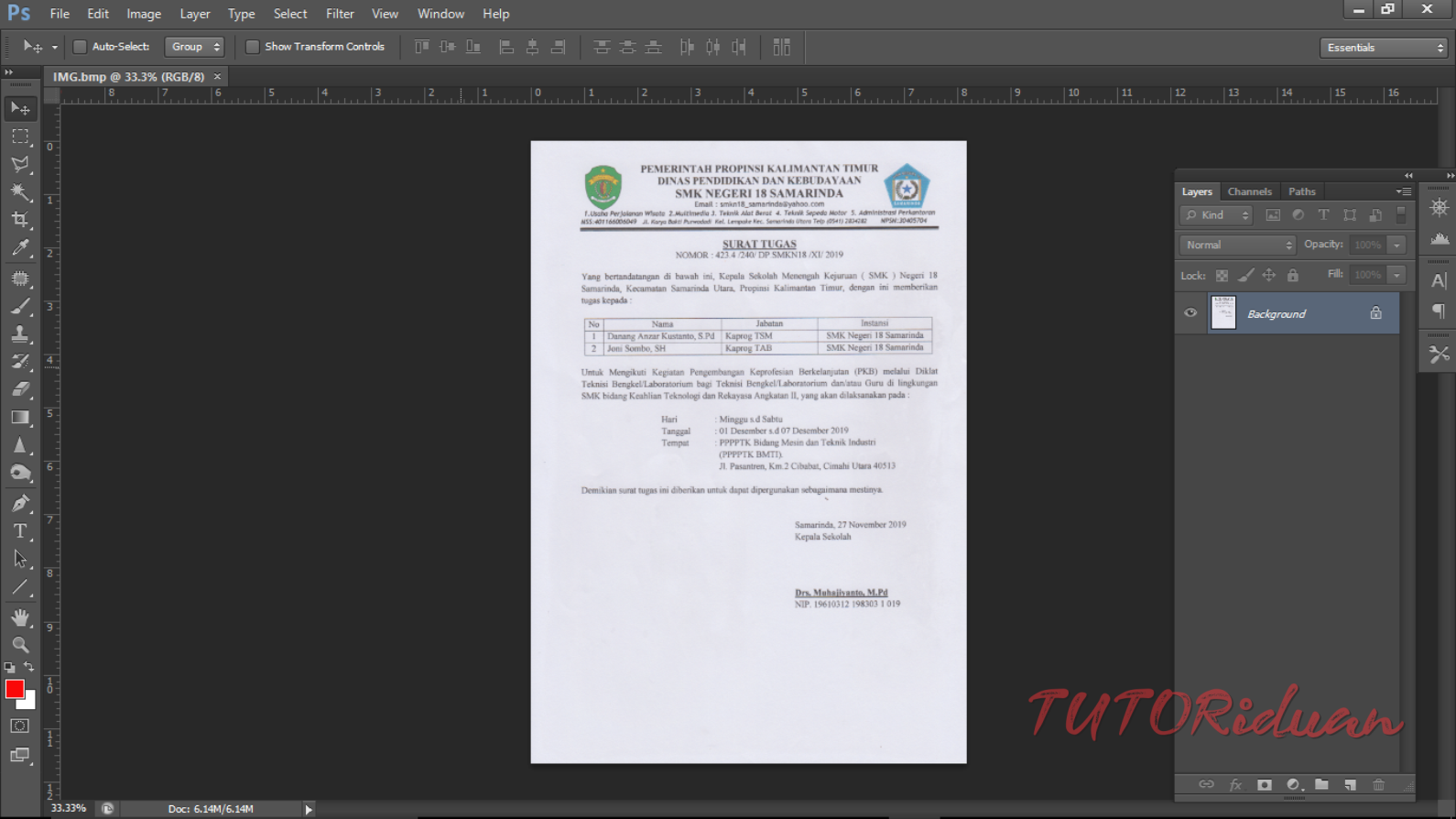 Cara Mudah Scan Gambar dengan Photoshop - TUTORiduan.com