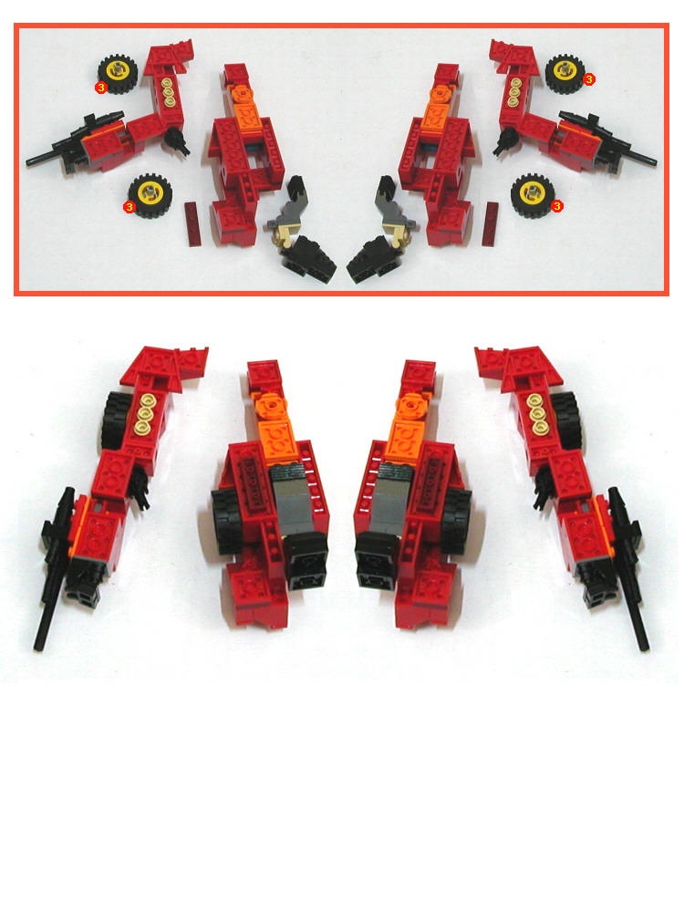 Alanyuppie's LEGO Transformers: Instructions for LEGO Neo Hot Rod