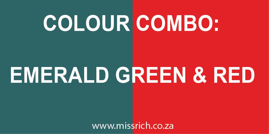 COLOUR COMBO: EMERALD GREEN & RED - Miss Rich
