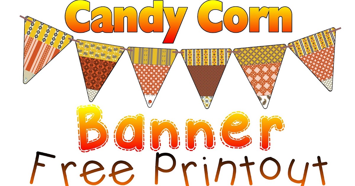 HollysHome Family Life: Candy Corn Banner