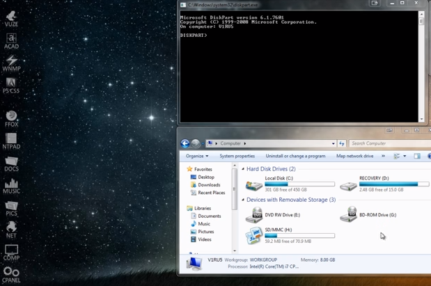 Cara Memulihkan Ukuran USB Yang Berkurang Menjadi 2MB