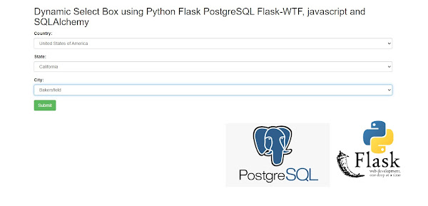 Dynamic Select Box Using Python Flask Postgresql Flask Wtf Javascript And Sqlalchemy Tutorial101 0338