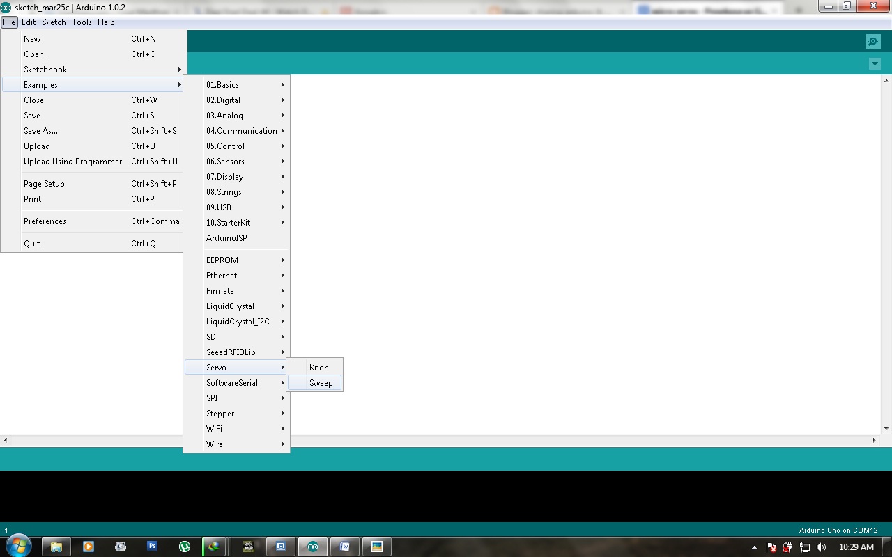 Sharing Arduino And Modul Electro Arduino With Micro Servo