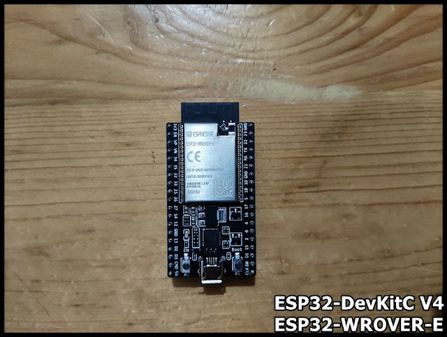 Arduino-er: ESP32-DevKitC V4 - ESP32-WROVER-E module, with ESP32-D0WD-V3 embedded