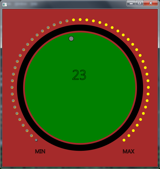 Javafx Custom Volume Knob Node
