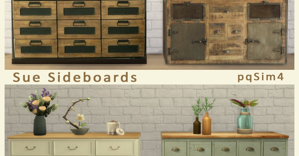 Sue Sideboards. The Sims 4 Custom Content.