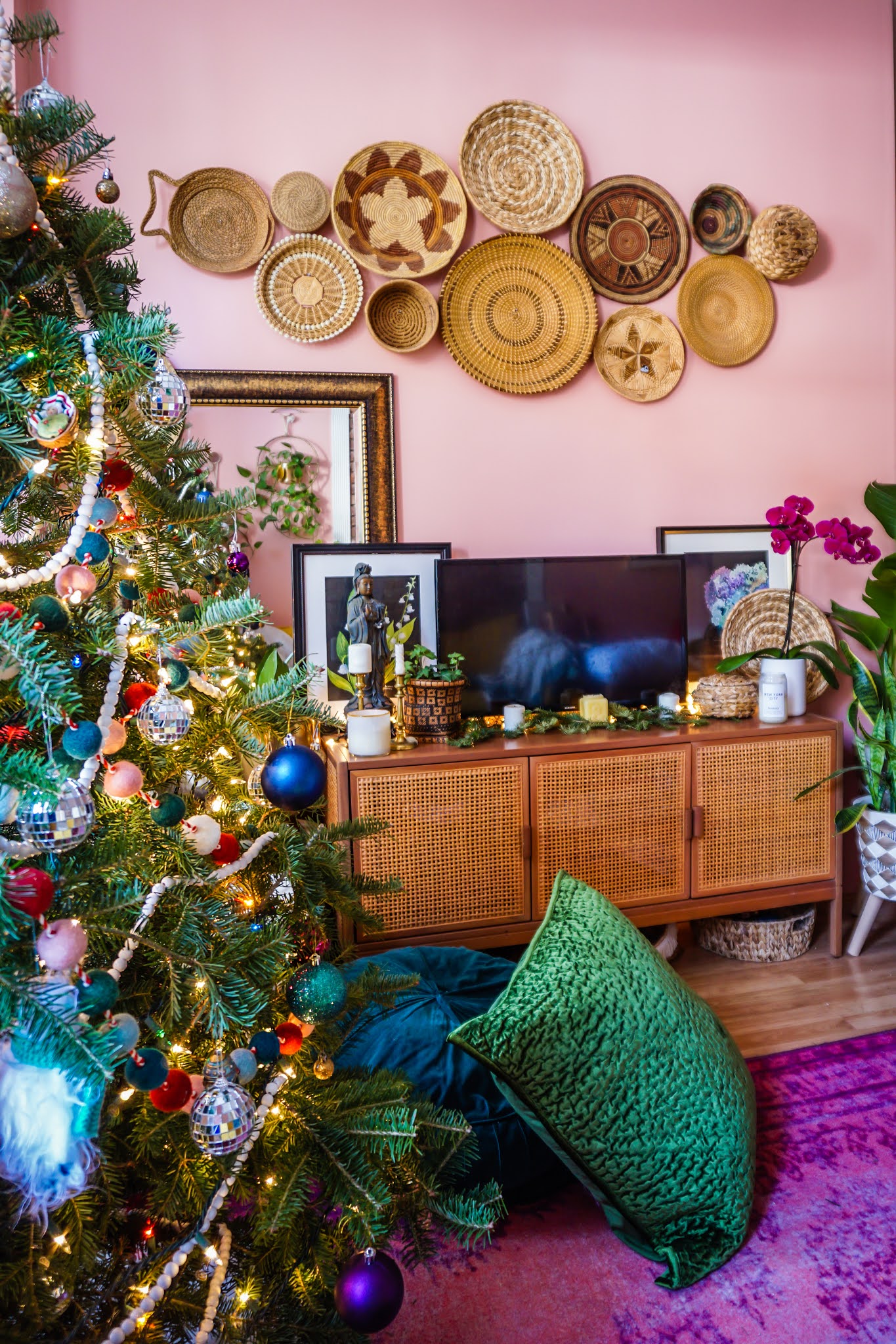 Meet This Year's Colorful Eclectic Boho Christmas Decor - TfDiaries