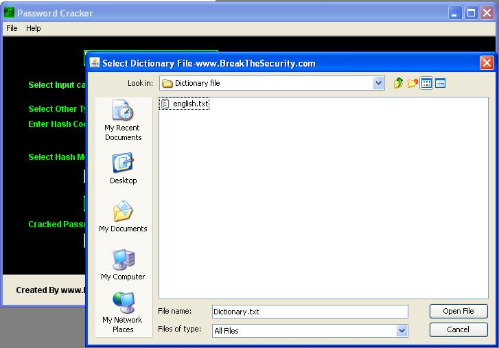 cooltricks2hack: Password Cracker 1.1 - Download