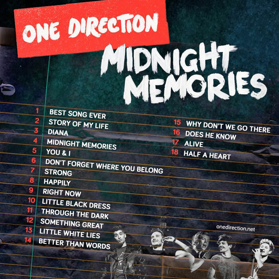 Viciadas por One Direction: Vazou o Novo CD do One Direction Midnight ...