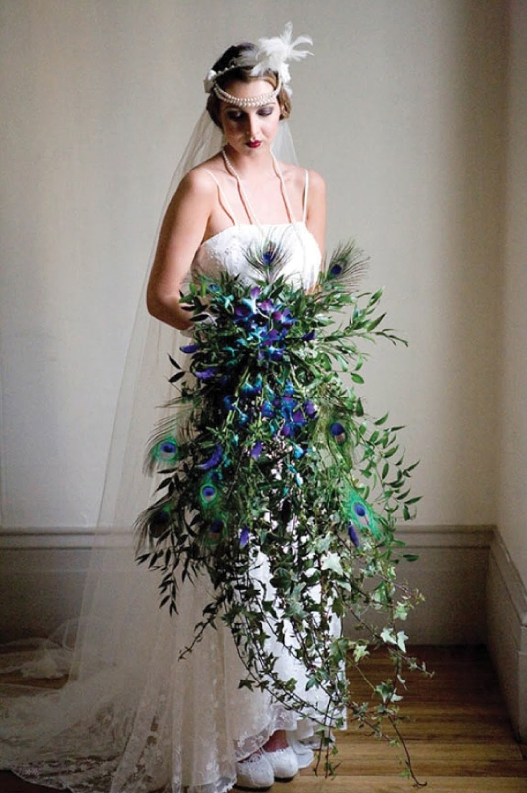 Peacock Wedding Bouquet ~ Wedding Flowers Ideas