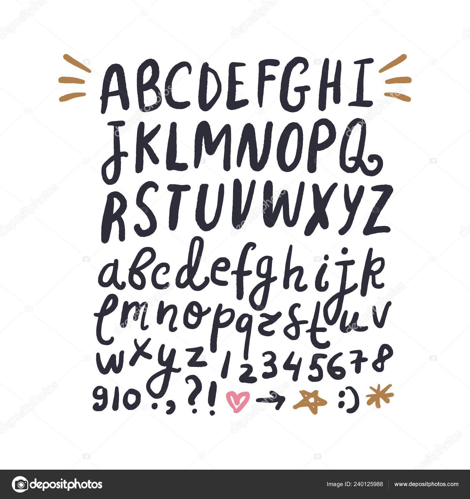 Pretty Alphabet Letters Font - Birthday Letter