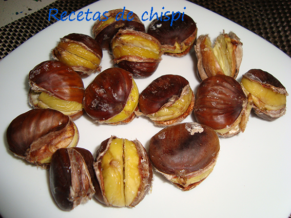 Recetas de Chispi: CASTAÑAS ASADAS