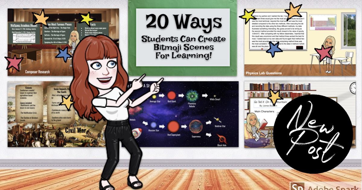 The Library Voice: 20 Ways Students Can Use Bitmoji Scenes For Learning!