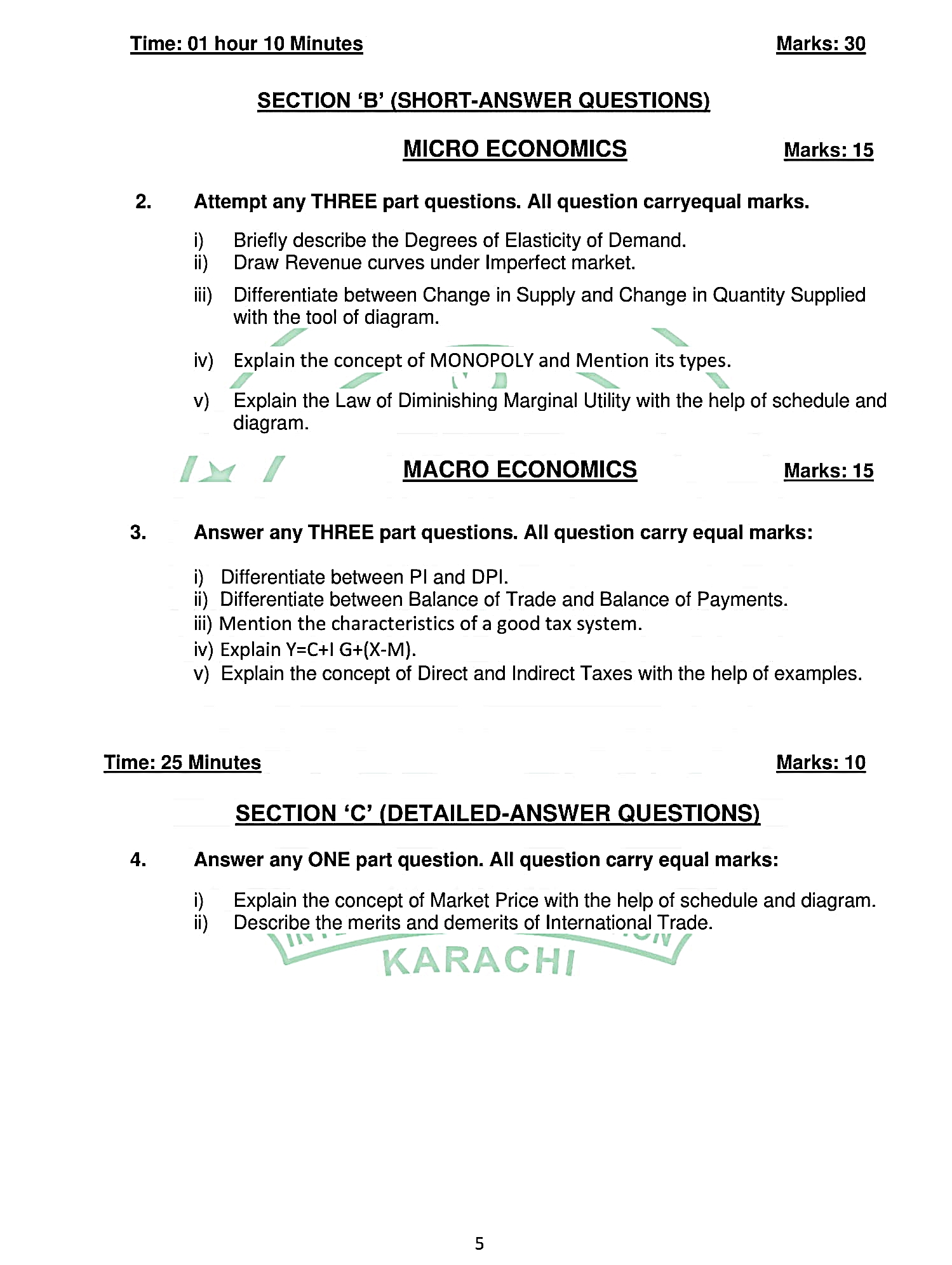 Education Is The Key To Success: Principles Of Economics - For Class ...