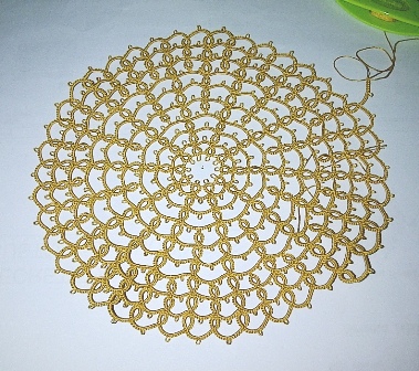 Yellow Doily update