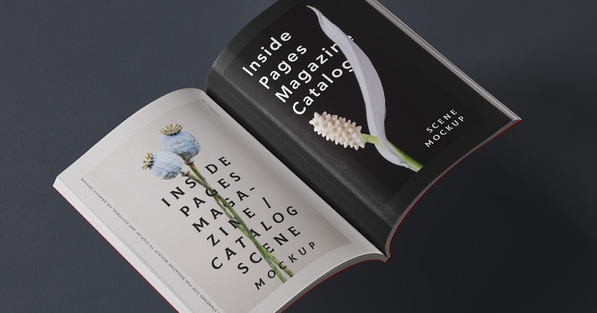 Inside Psd Magazine Catalog Mockup Free Mockup PSD Template - SohorMockup