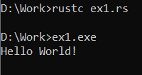 Hello World Rust Program : Code explained