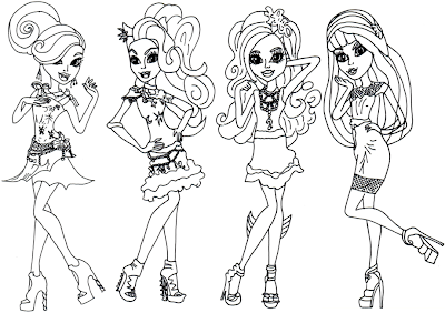 new monster high dolls 2014 coloring pages: Monster High Coloring Page ...