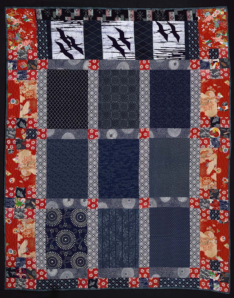 Gefilte Quilt: Over Japan, Quilt 1 (As in: You Never Get Over Japan)