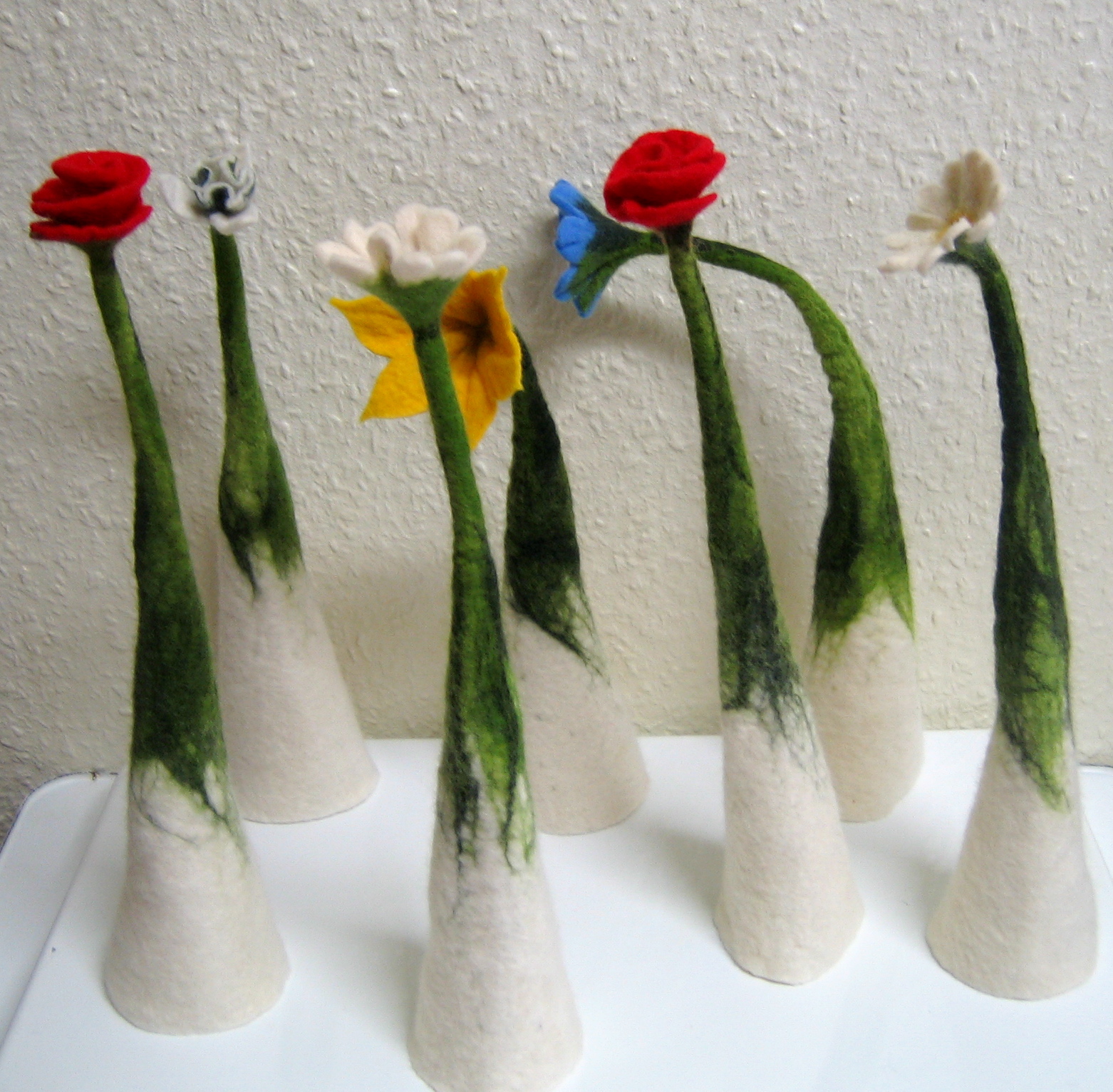 Tausendschön-Filz: Filzblumen für den Frühling