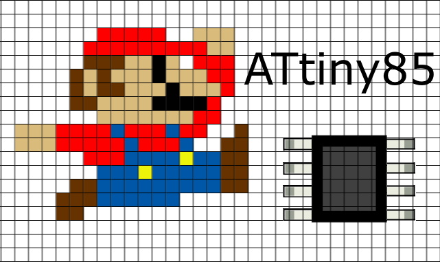 8 Bit Mario Jumping Grid