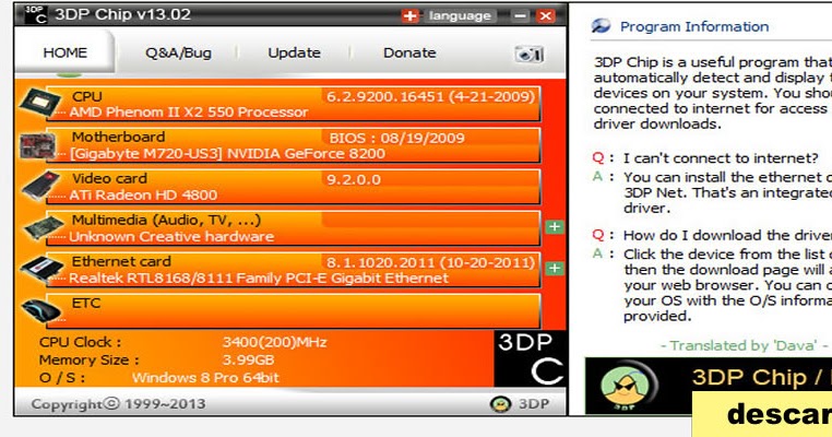 3DP CHIP Descargar Drivers y Controladores Para Pc Facil Y Rapido